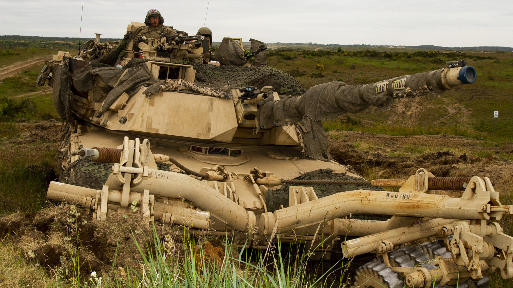 3rd Infantry Division practices Tank breaching for Allied Spirit