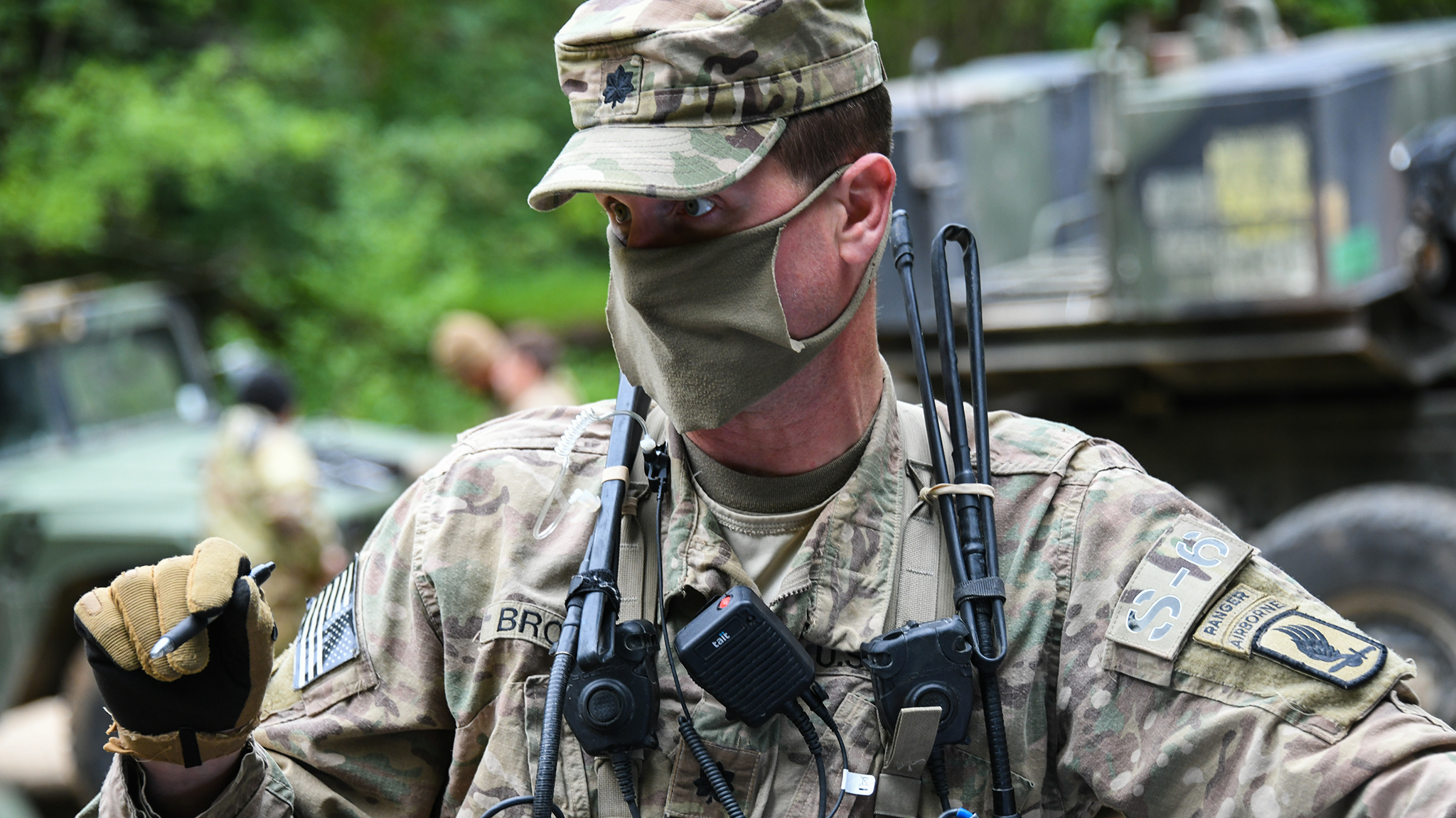 173rd Airborne Brigade troop mounted reconnaissance exercise in Hohenfels