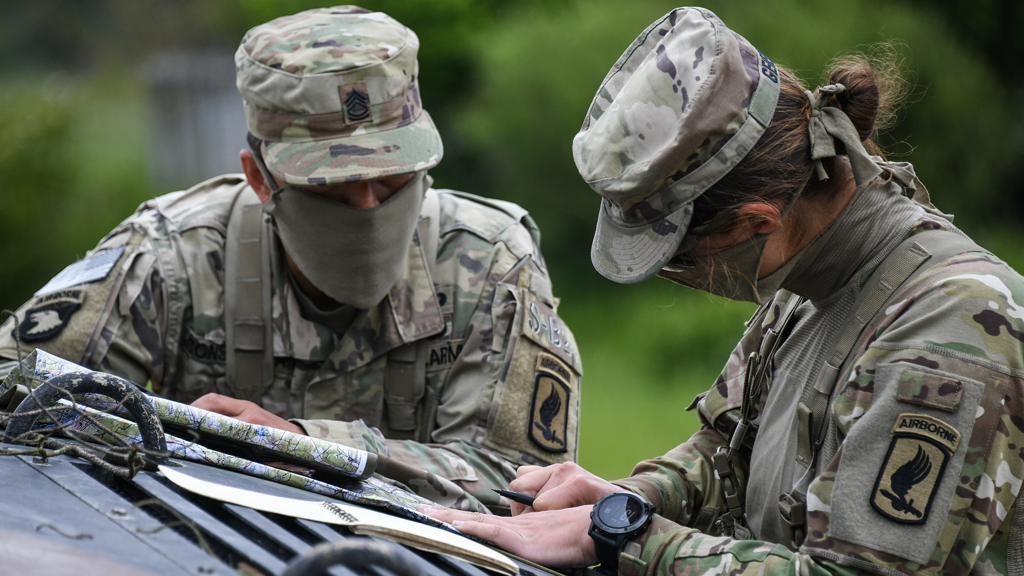 173rd Airborne Brigade troop mounted reconnaissance exercise in Hohenfels