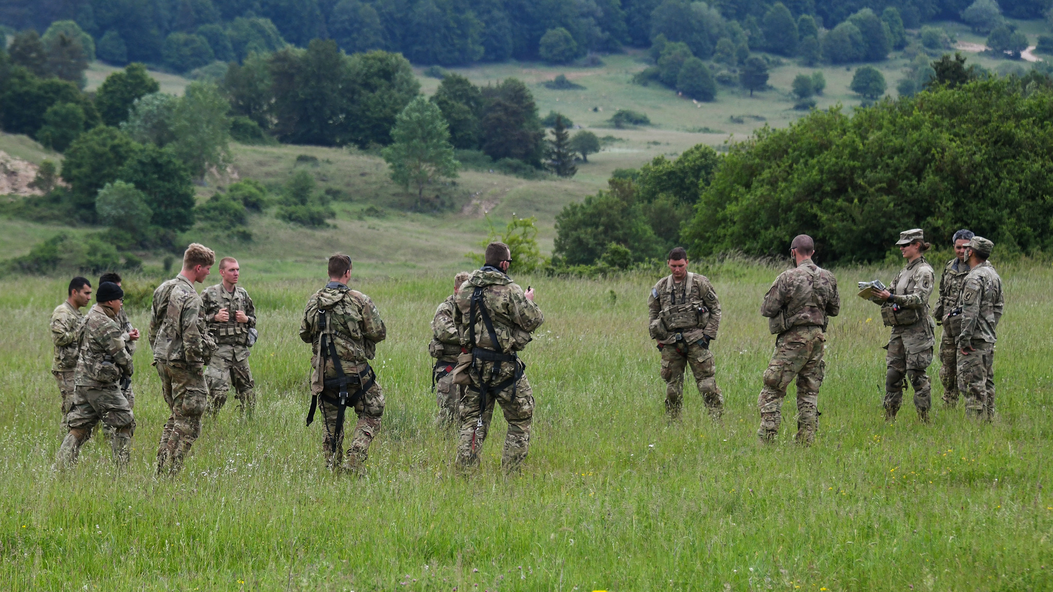 173rd Airborne Brigade troop mounted reconnaissance exercise in Hohenfels