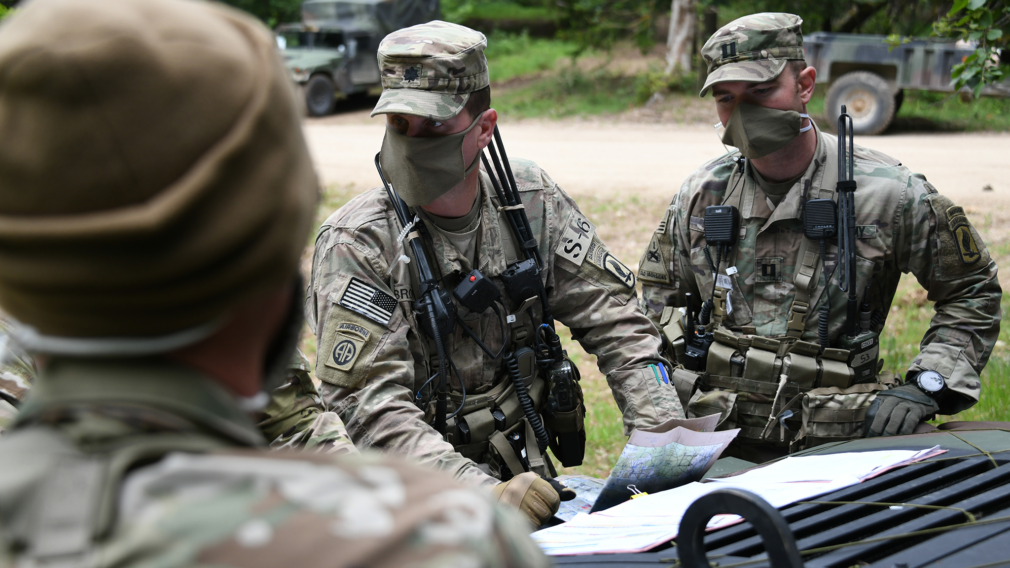 173rd Airborne Brigade troop mounted reconnaissance exercise in Hohenfels