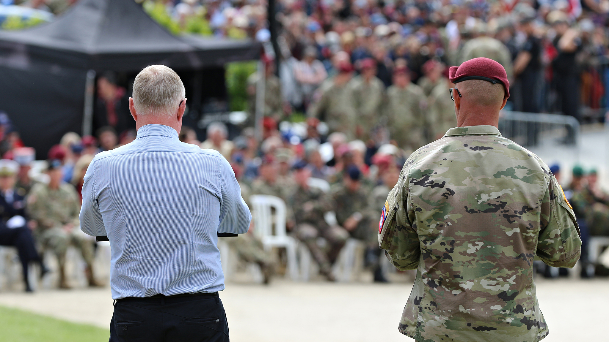 Iron Mike Ceremony: La Fiere Bridge, France, 9 June, 2019