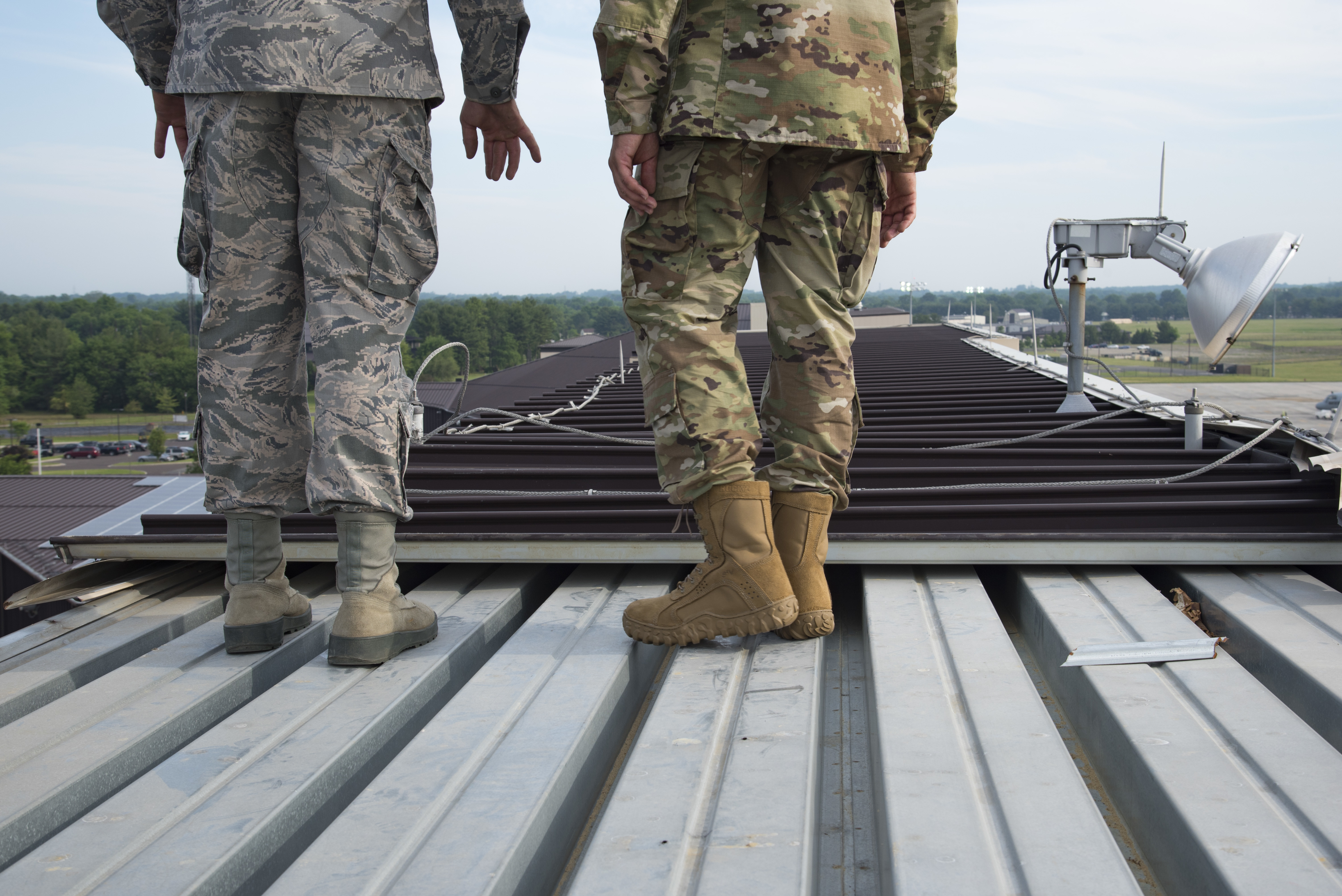 108th Civil Engineer Squadron restores roof after storm > 108th Wing ...