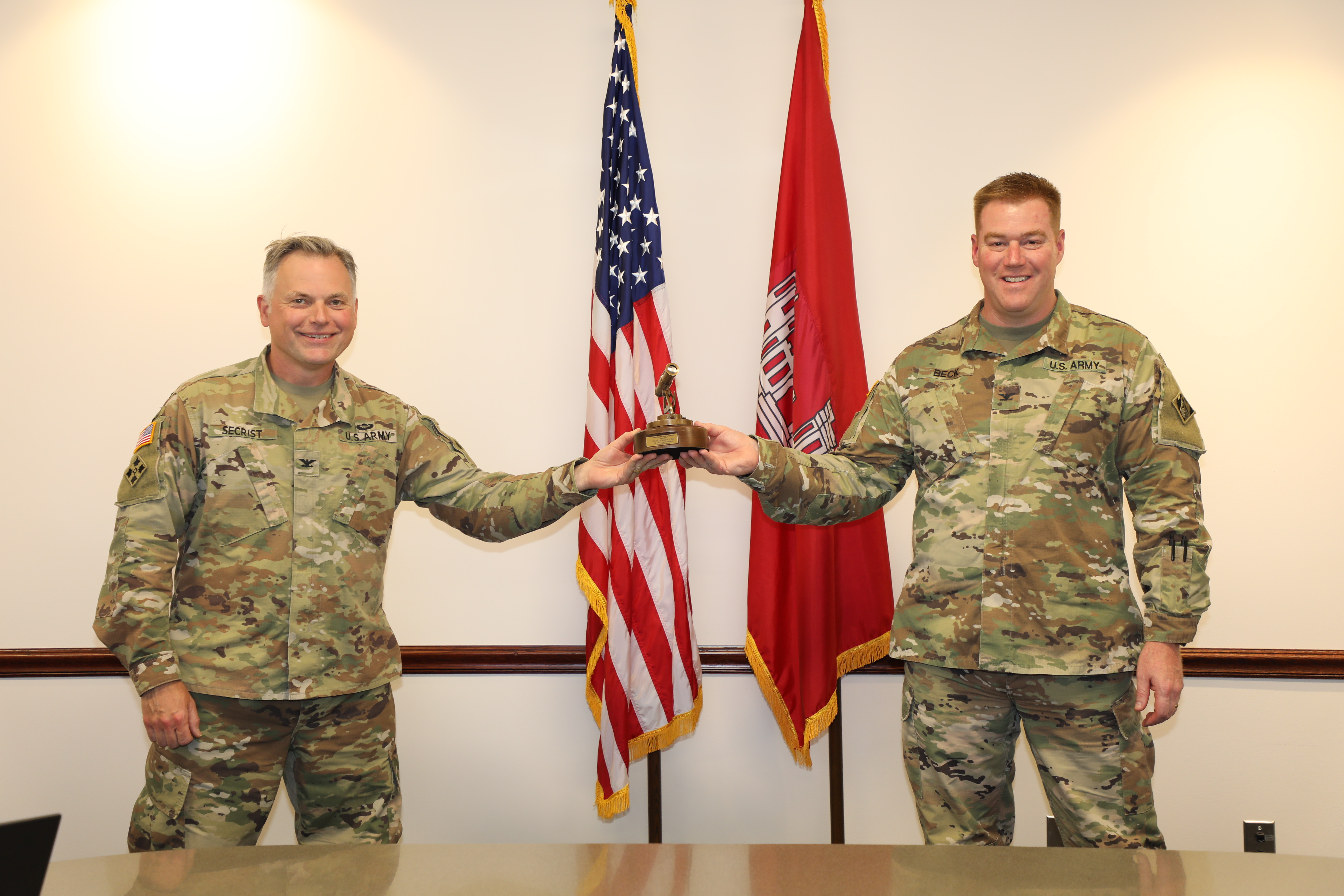TAM Commander presents alidade to TAD Commander