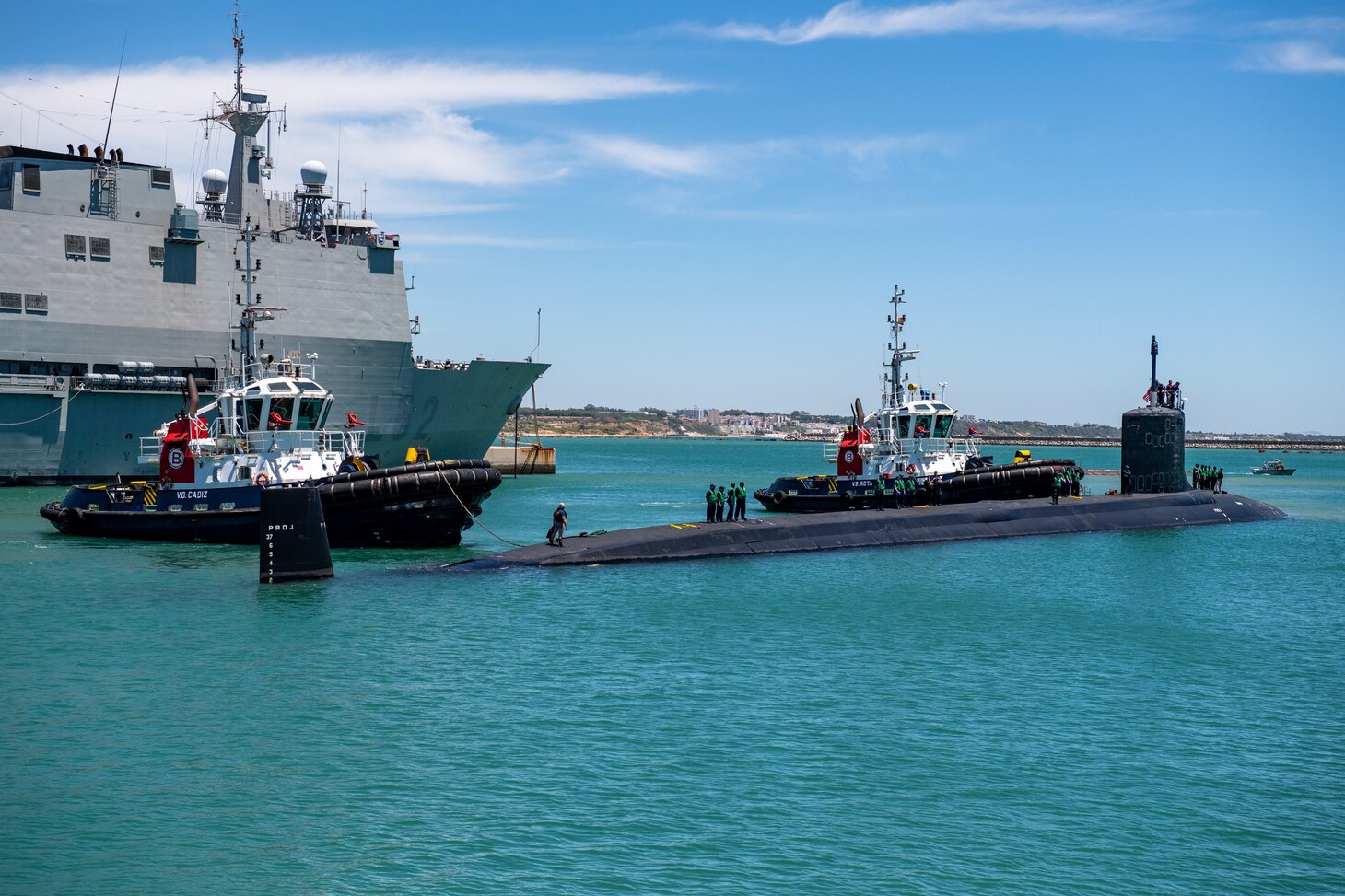 USS Indiana Conducts Safe Haven Port Visit in Rota, Spain > United ...