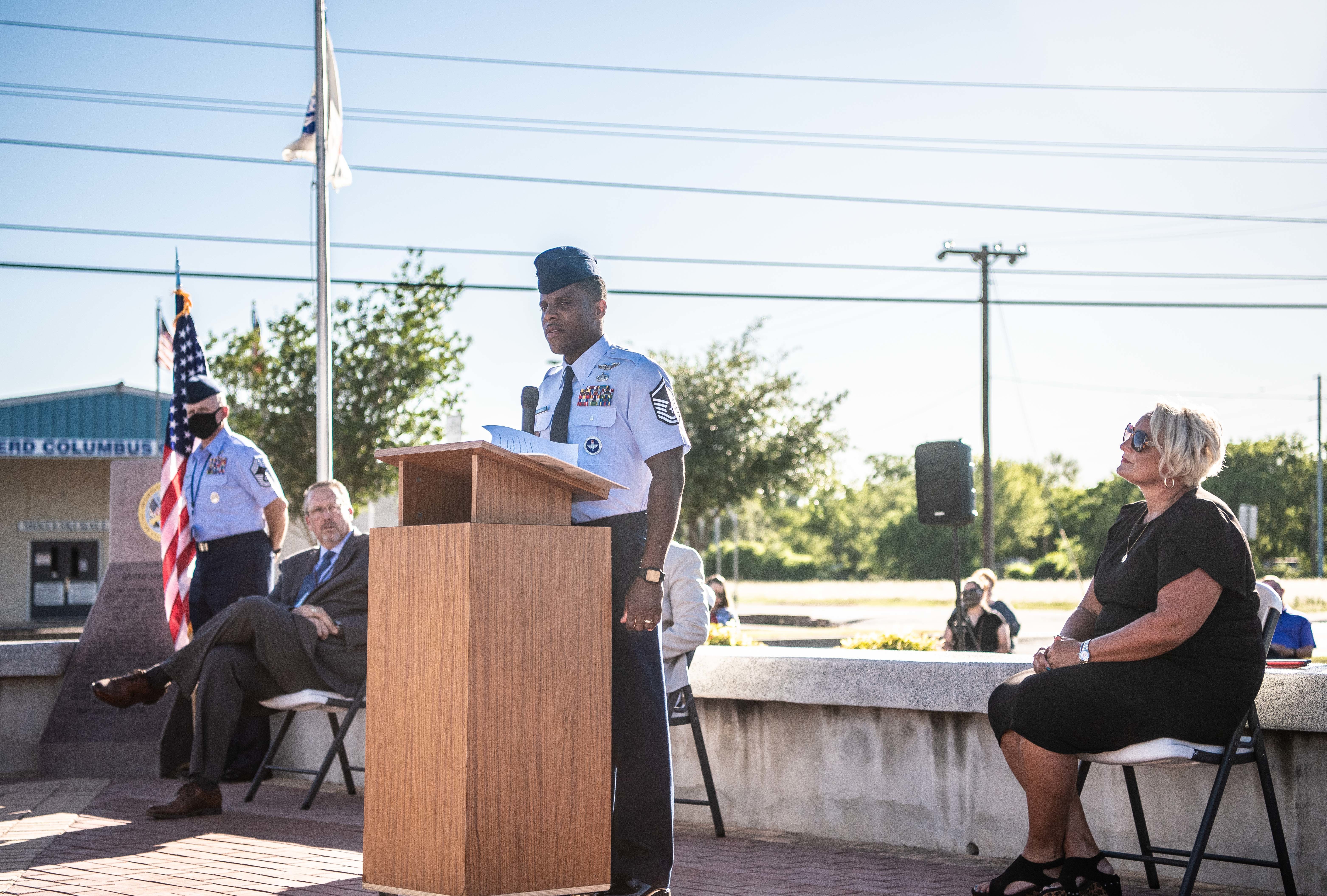 12th TRS Airman delivers first public speech > Joint Base San Antonio ...