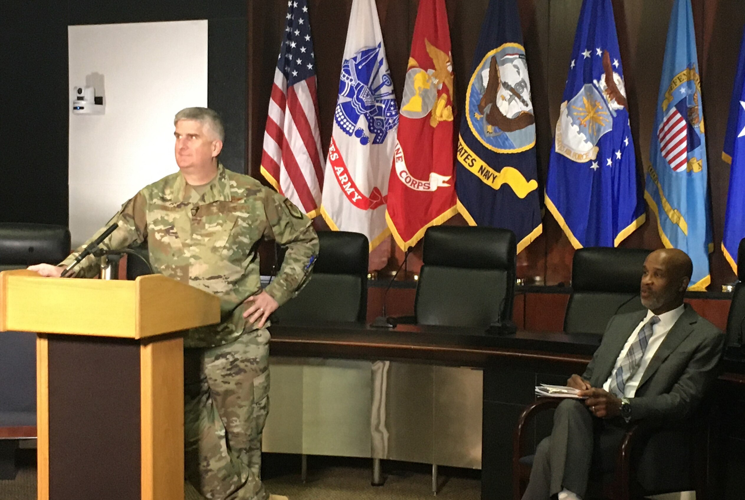 DLA Energy Commander bids farewell to workforce in a video town hall