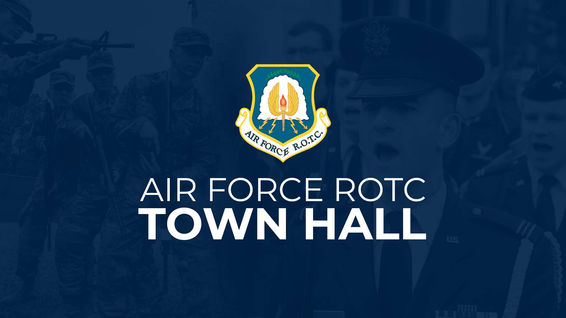 Air Force ROTC virtual town hall > Maxwell Air Force Base > Display