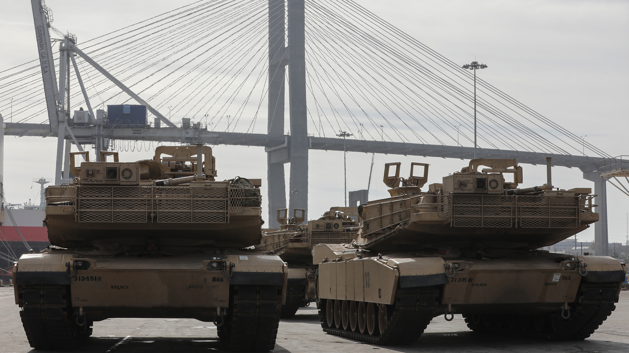 DEFENDER-Europe port operations in Savannah, Georgia