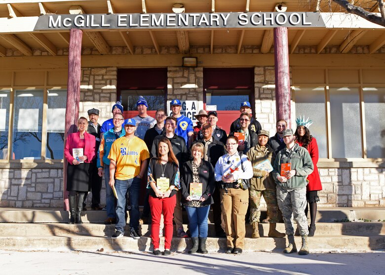 Goodfellow Airmen read to McGill Elementary School students ...
