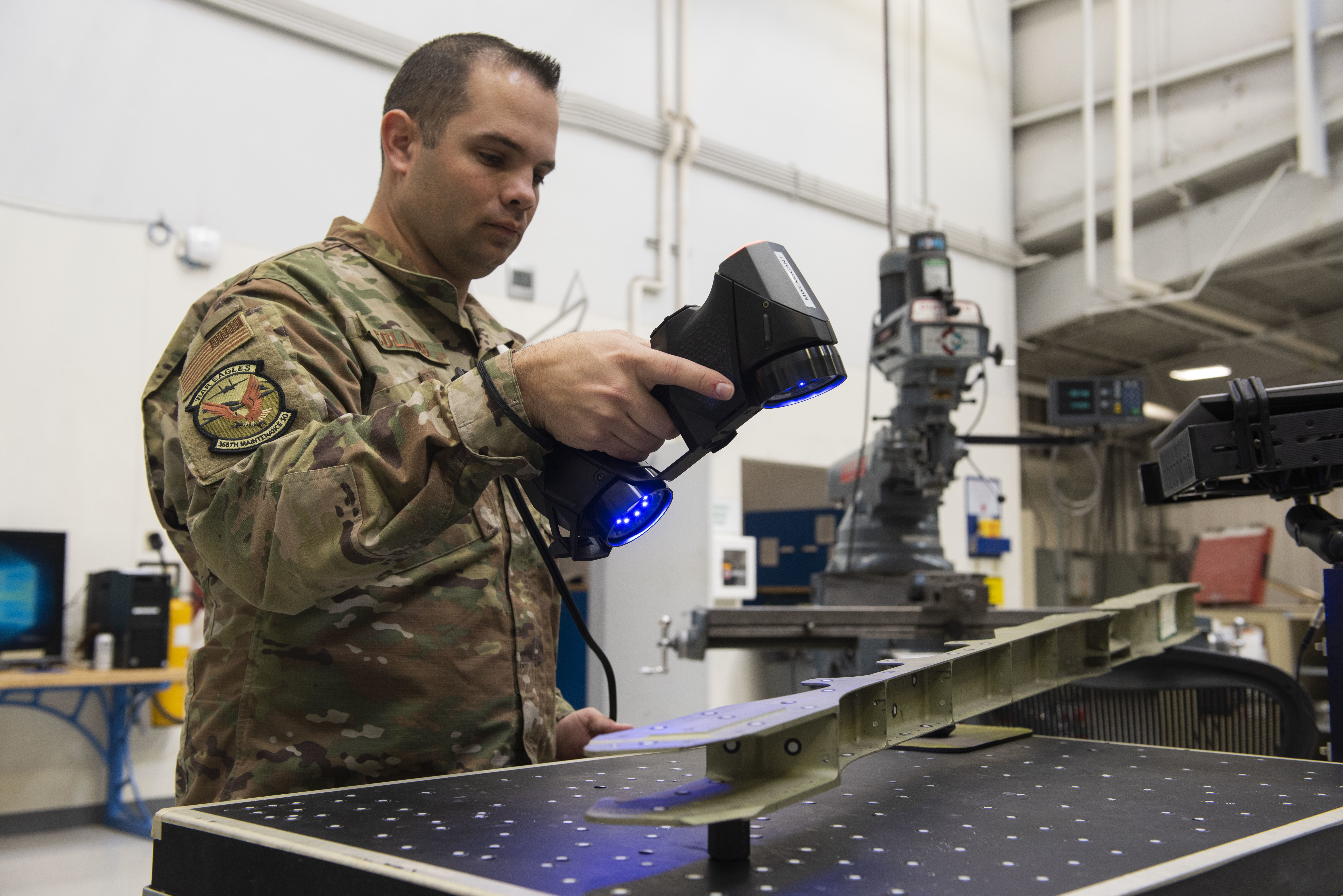 MHAFB brings future faster with hand-held 3-D scanner > Air Combat ...