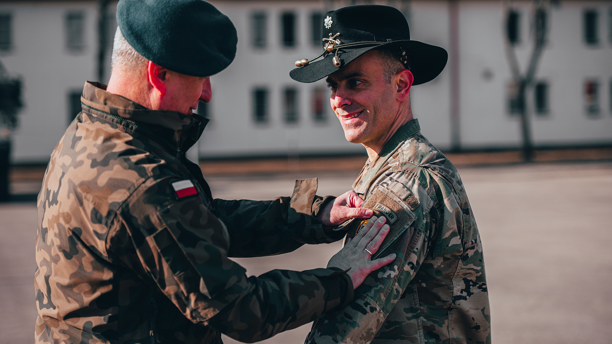 enhanced Forward Presence Battle Group Poland patching ceremony