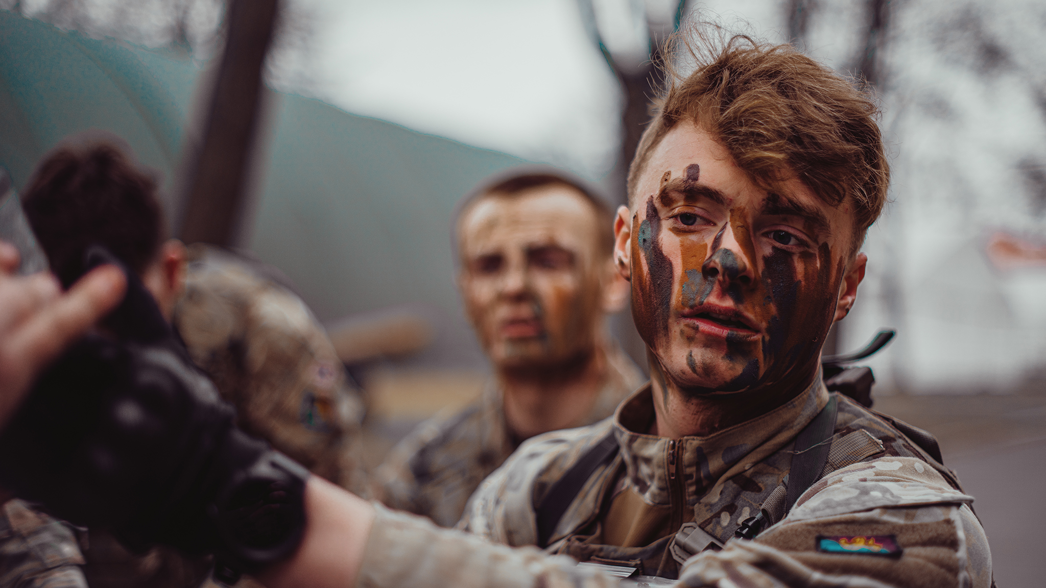 army guy face makeup