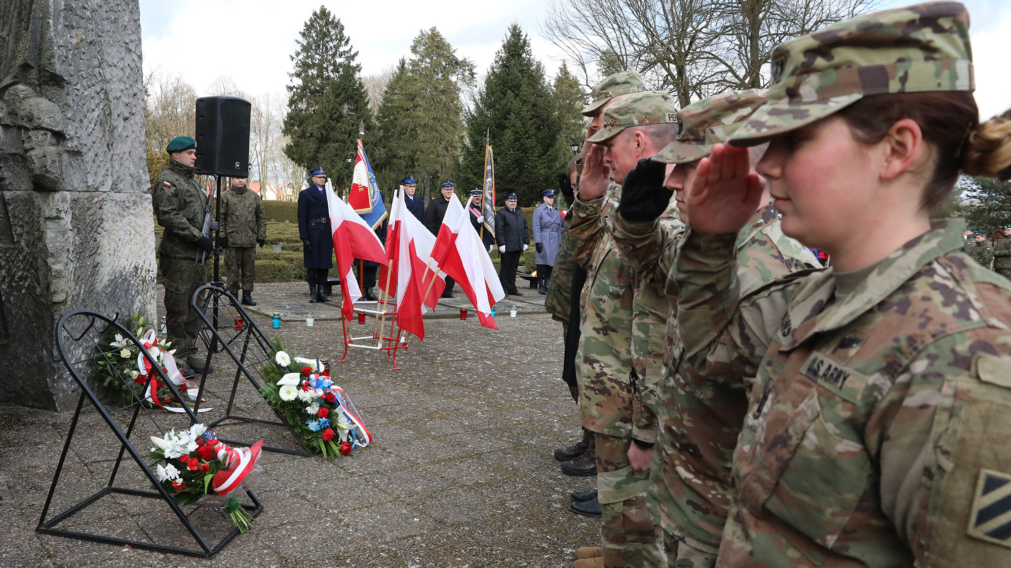 U.S., Polish soldiers participate in ceremony of the liberation of ...
