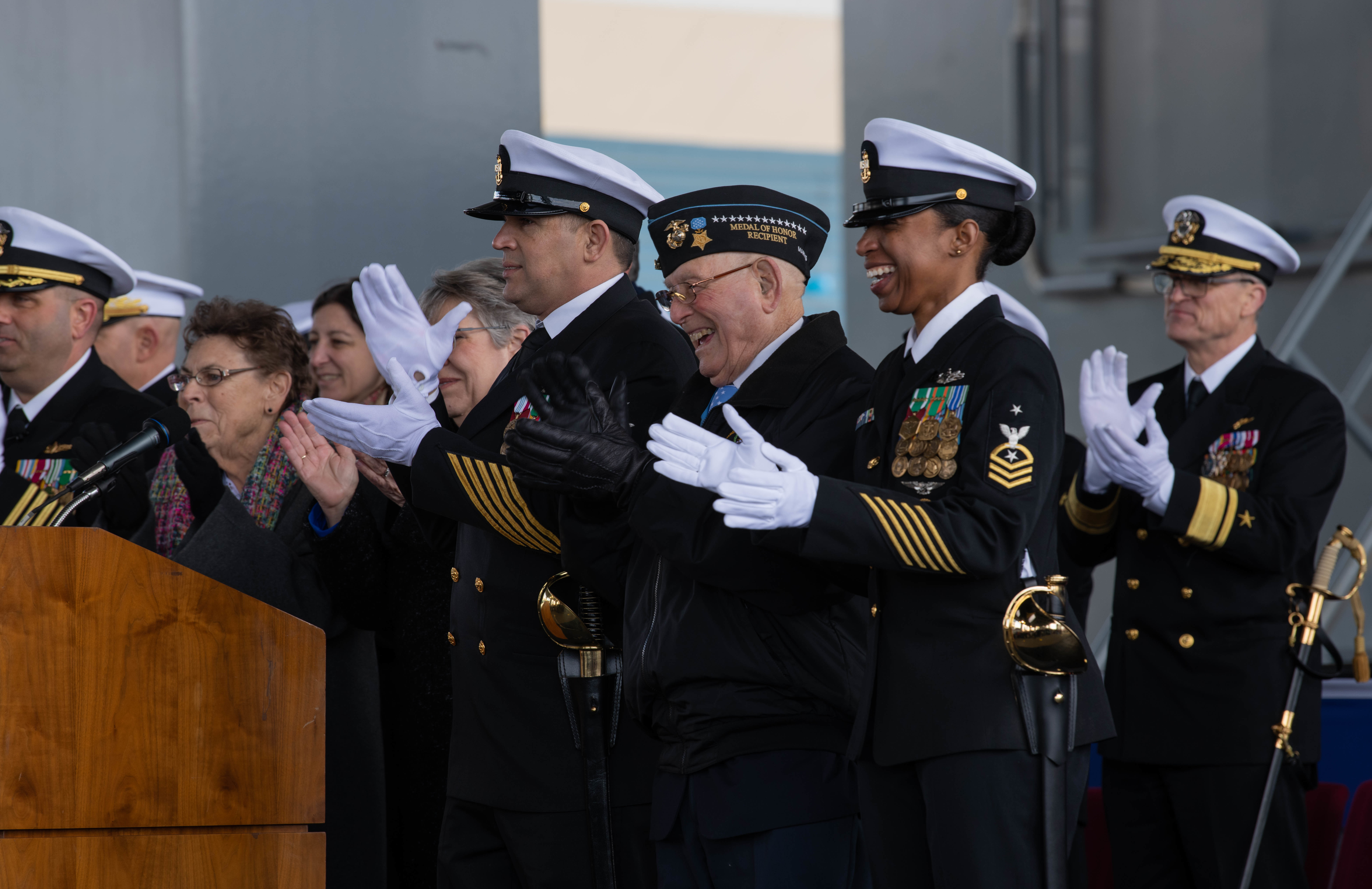 USS Hershel "Woody" Williams commissioning > United States Marine Corps ...