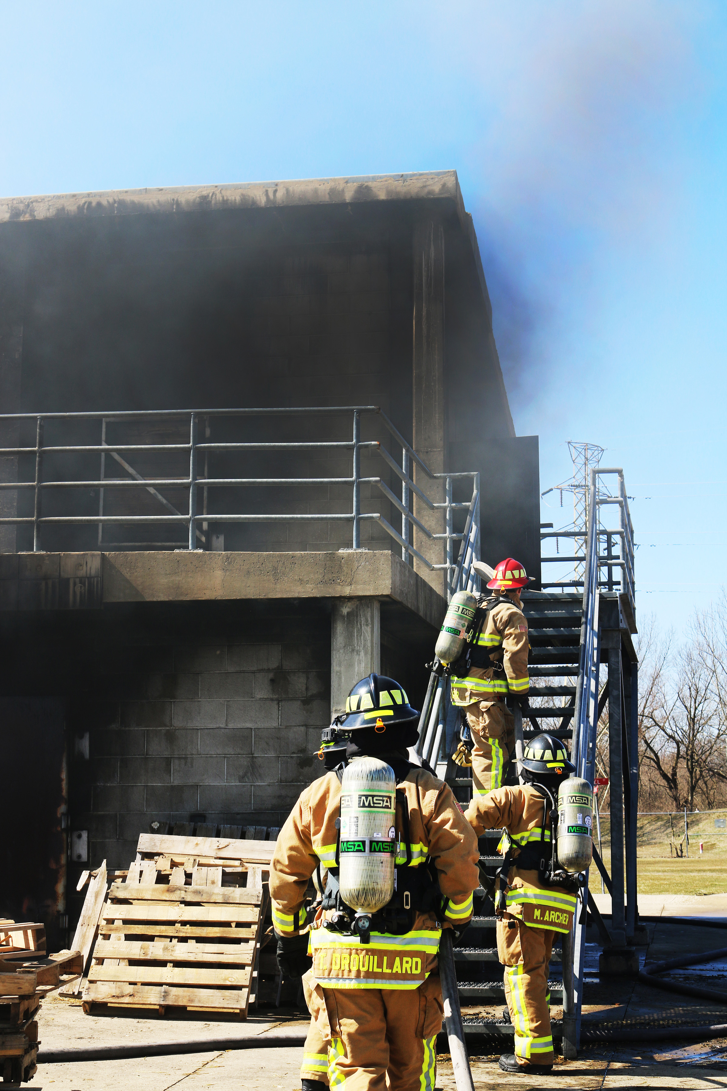 445th CES firefighters partner with community firefighters > 445th ...