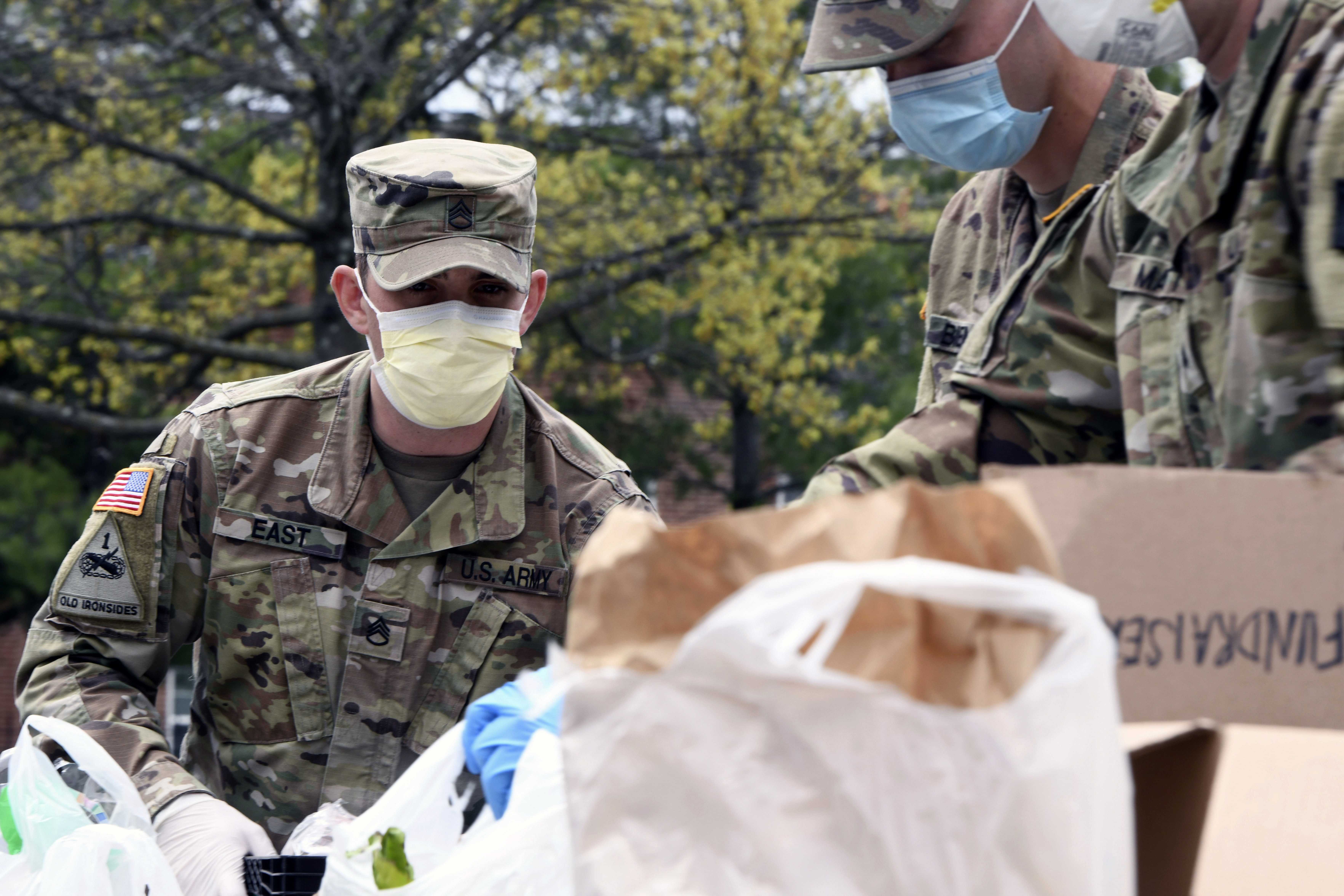 Maryland Army Guard members ensure residents receive food > National ...