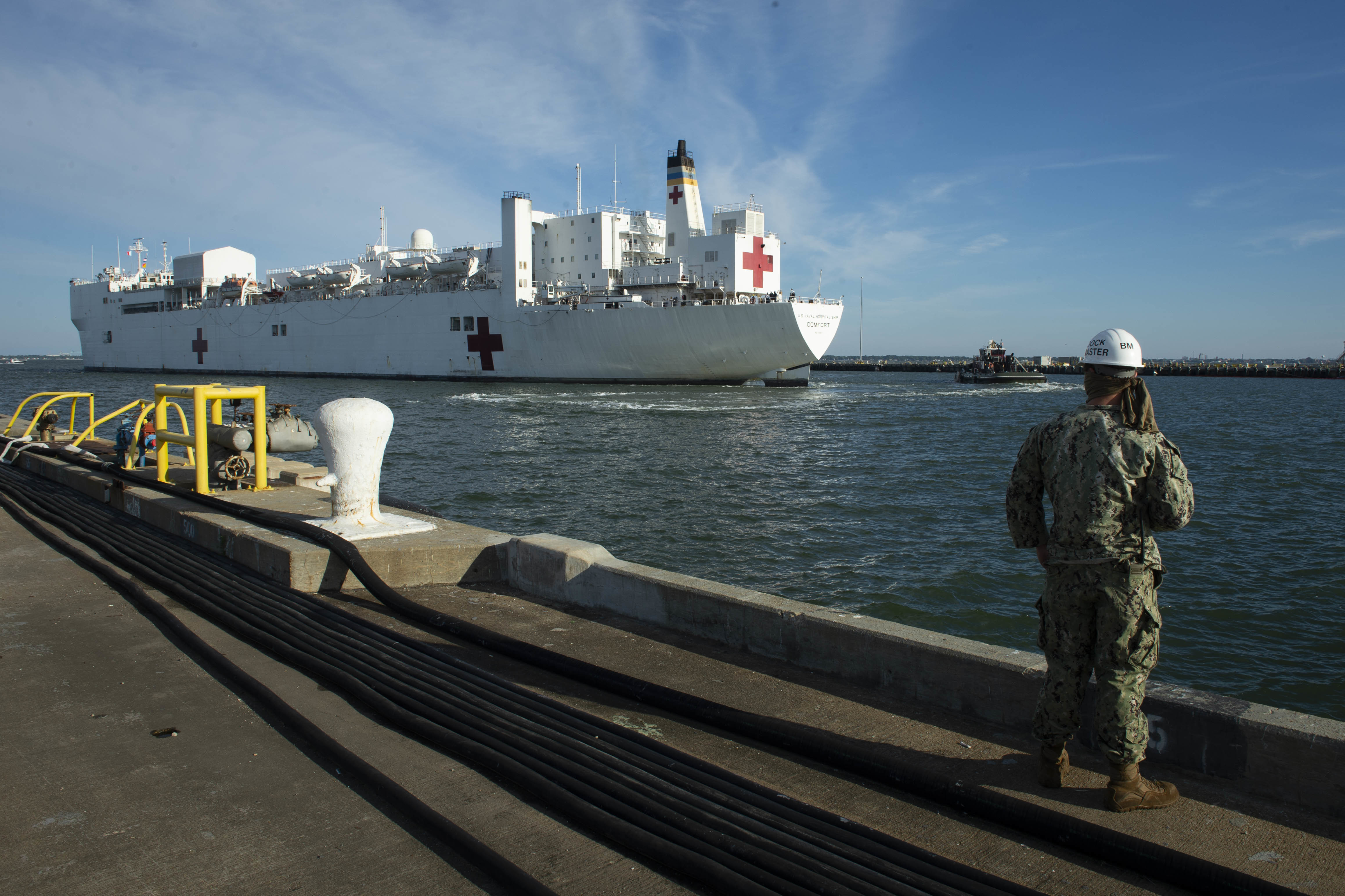 USNS Comfort Arrives Naval Station Norfolk Prepared for Future Tasking ...