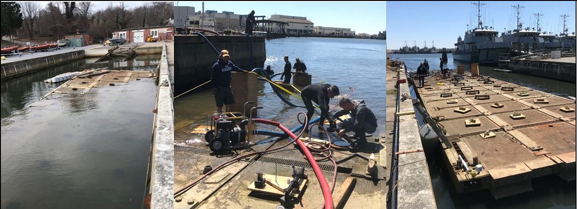 SUPSALV salvages barge at USNA