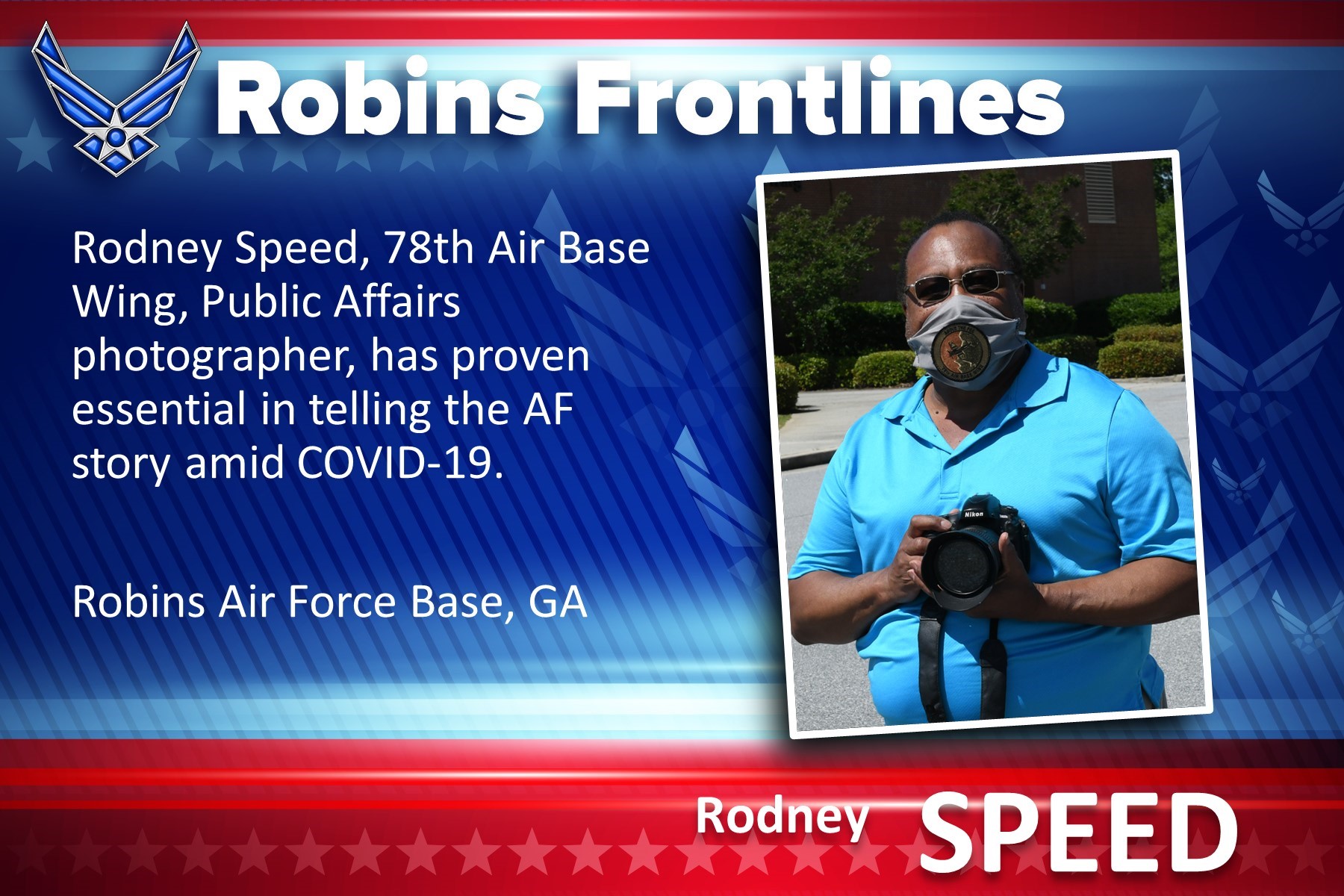 Robins Frontlines: Rodney Speed > Robins Air Force Base > Article Display