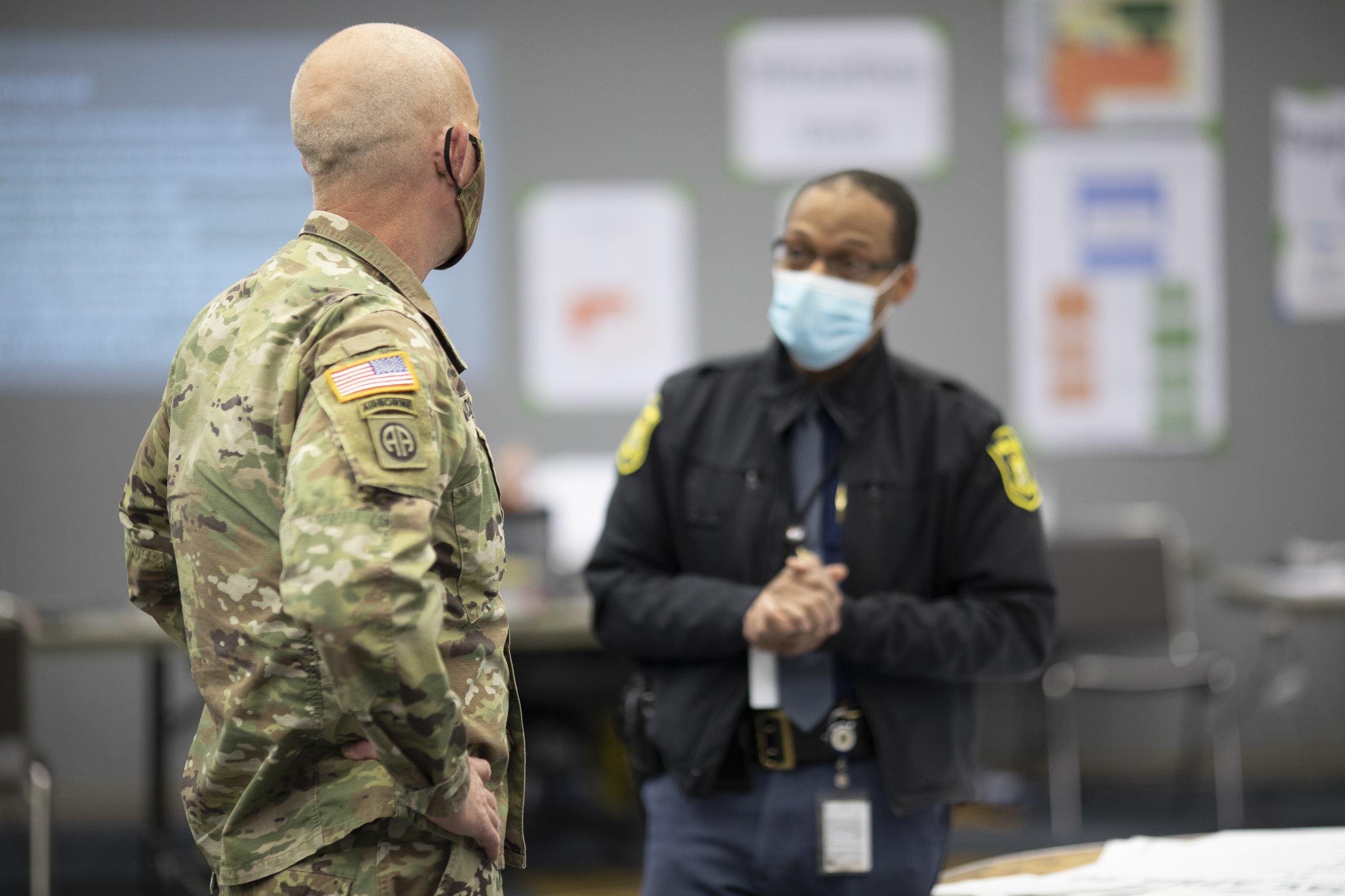 Lt. Gen. Luckey at TCF Center in Detroit