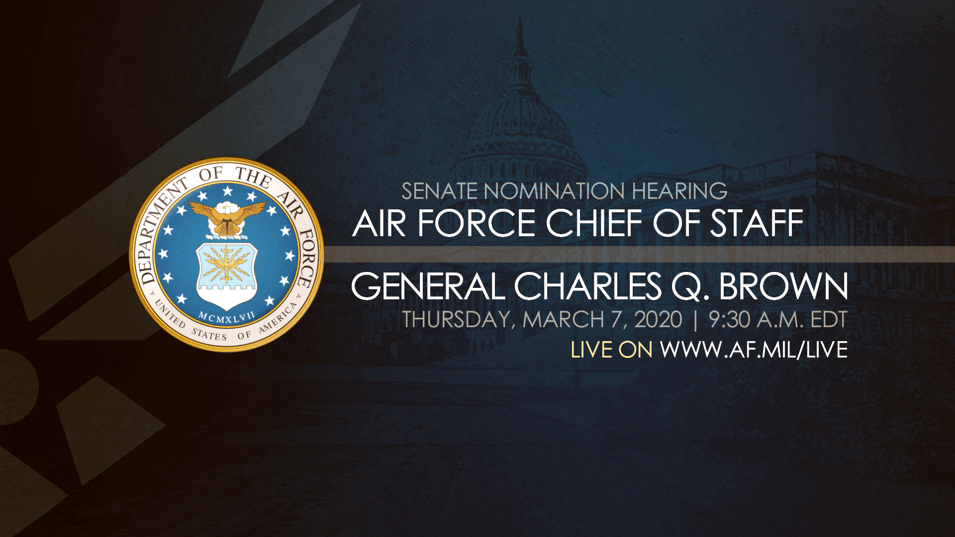 USAF Senate Nomination CSAF