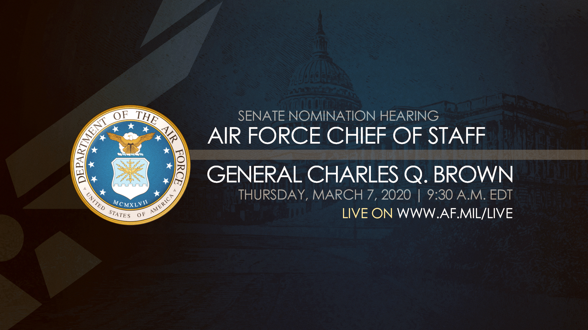 USAF Senate Nomination CSAF