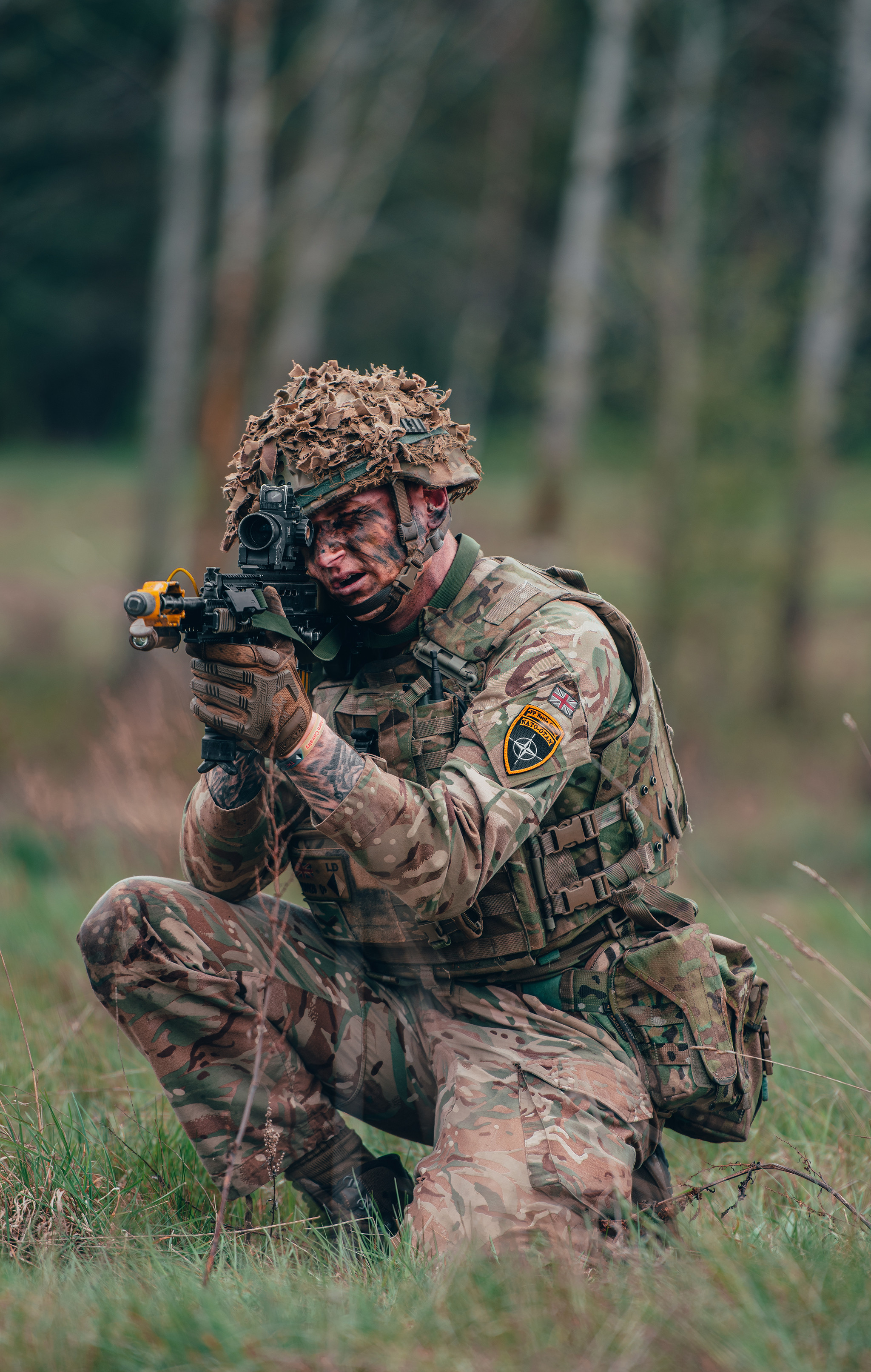 U.S. and British Soldiers conduct a reconnaissance exercise in Poland
