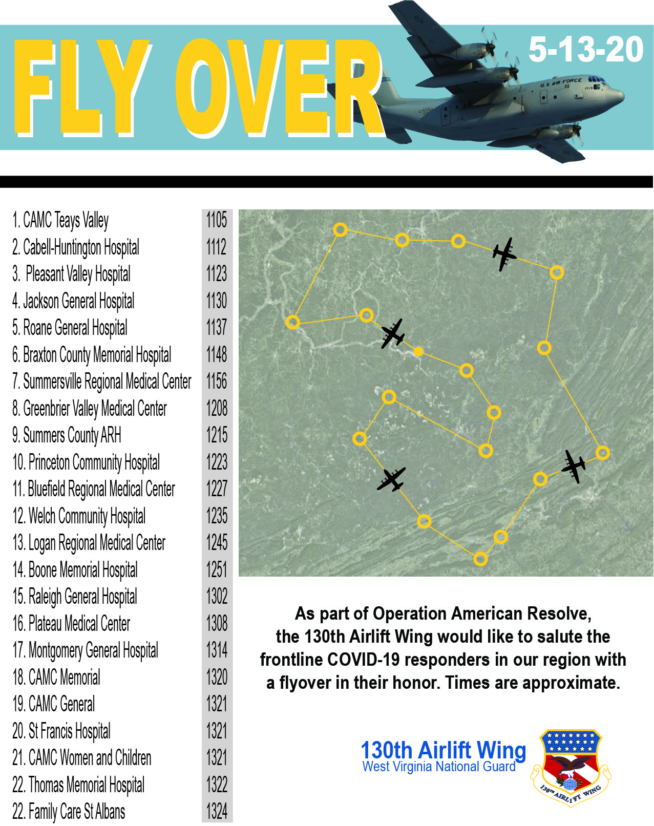 130th Airlift Wing Unit Shield