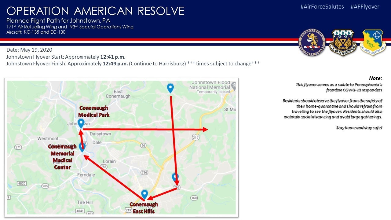 Pa. Air National Guard flyovers scheduled for three cities ...