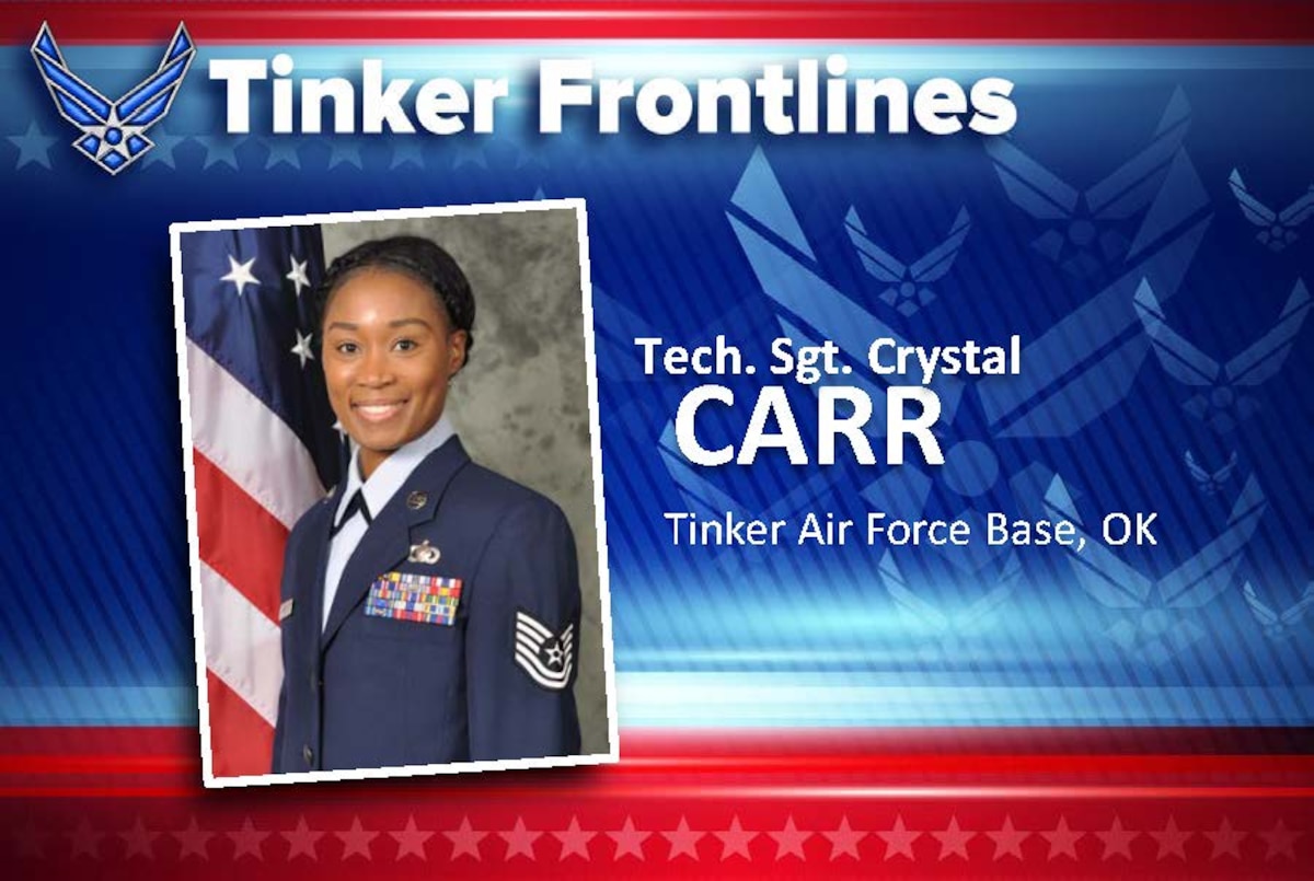 Tinker Frontlines: Meet Tech. Sgt. Crystal Carr > Air Force Materiel ...
