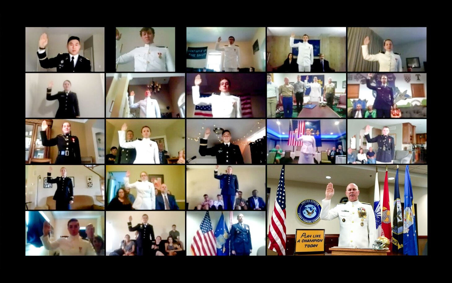 Naval ROTC Midshipmen Commissioned Virtually > Naval Education and ...