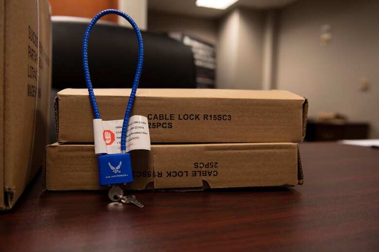 Air Force promotes home safety, offers free firearm cable locks ...
