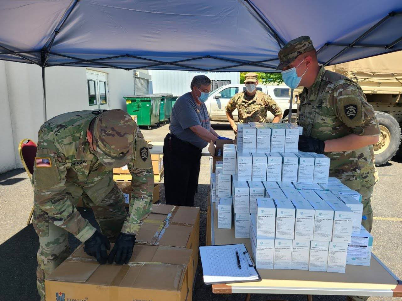 Oregon Guard helps deliver masks for agricultural workers > National ...