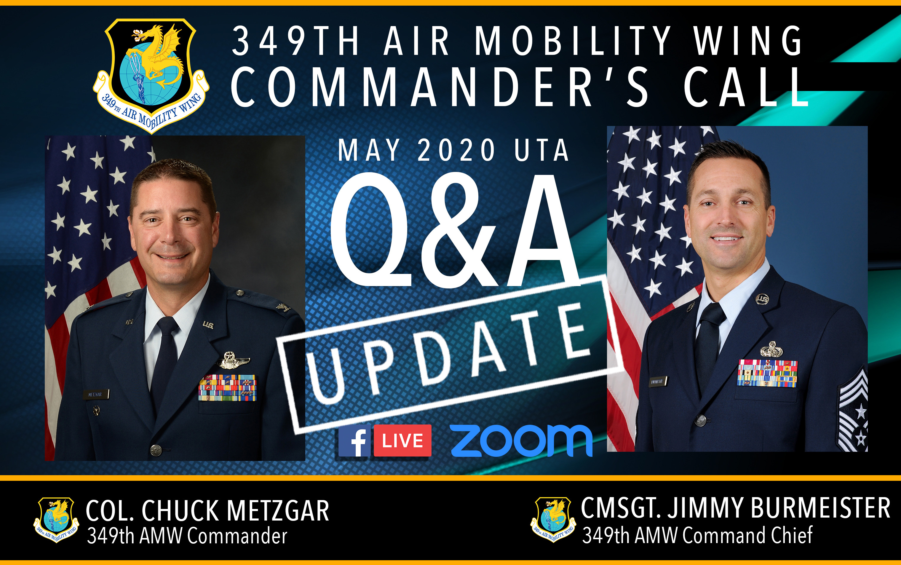 Virtual Commander’s Call Q&A, May 2020 > 349th Air Mobility Wing ...