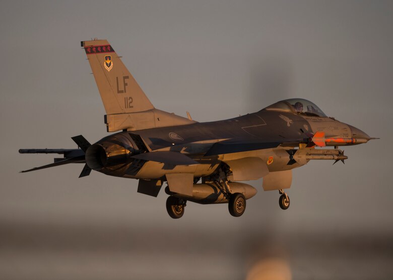 Photos: F-16 Fighting Falcons at dusk (Luke AFB) > Air Education and ...