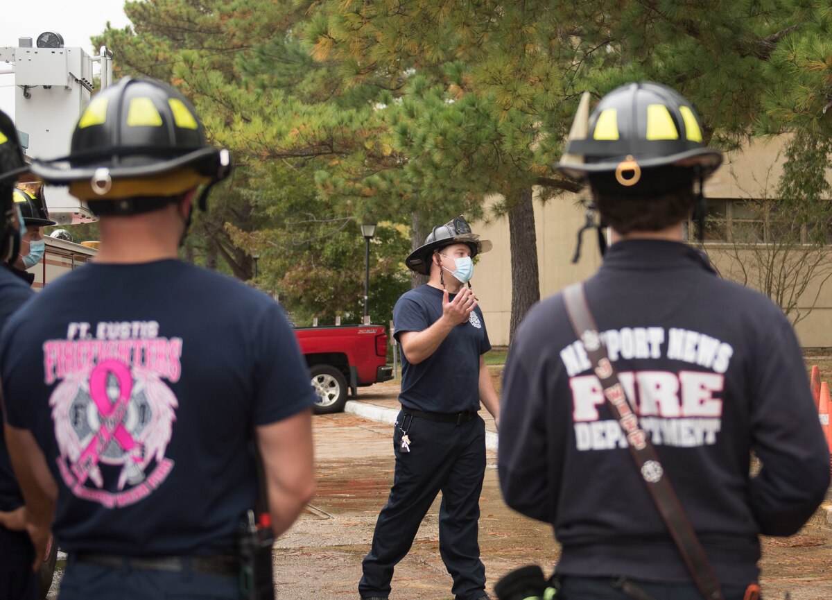 733d CED, Newport News Firefighters conduct joint exercise > Nellis Air ...
