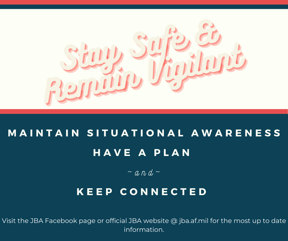 Stay Safe & Remain Vigilant