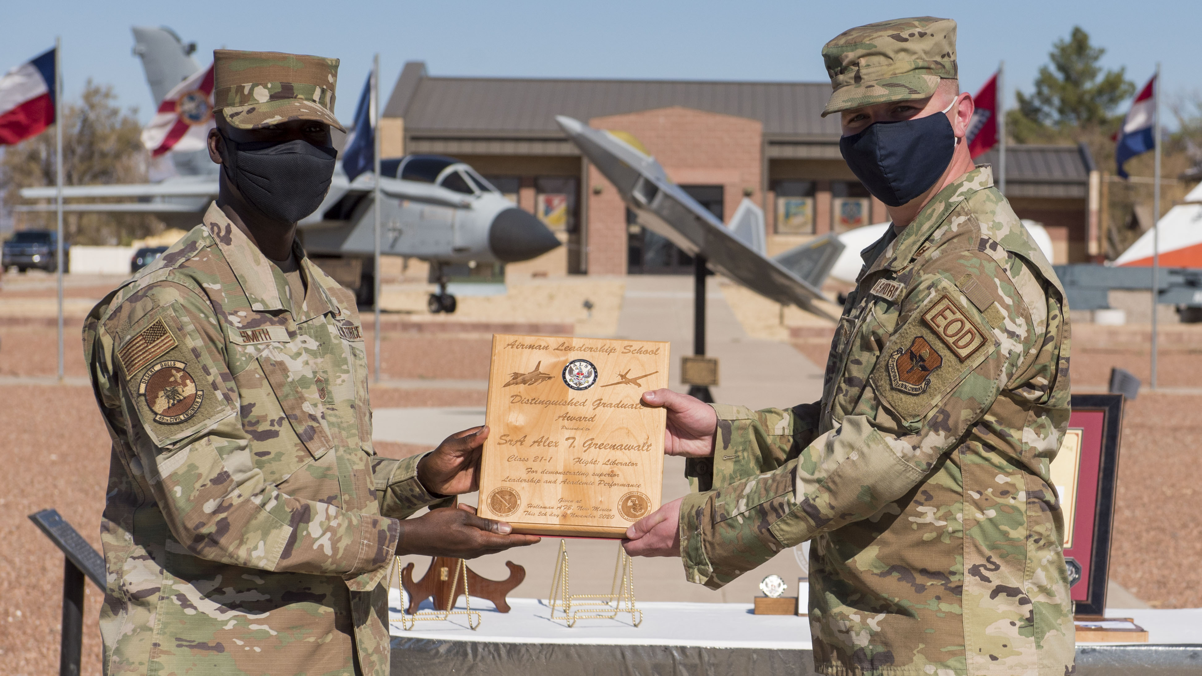 Airman Leadership School class 21-1 > Holloman Air Force Base > Display