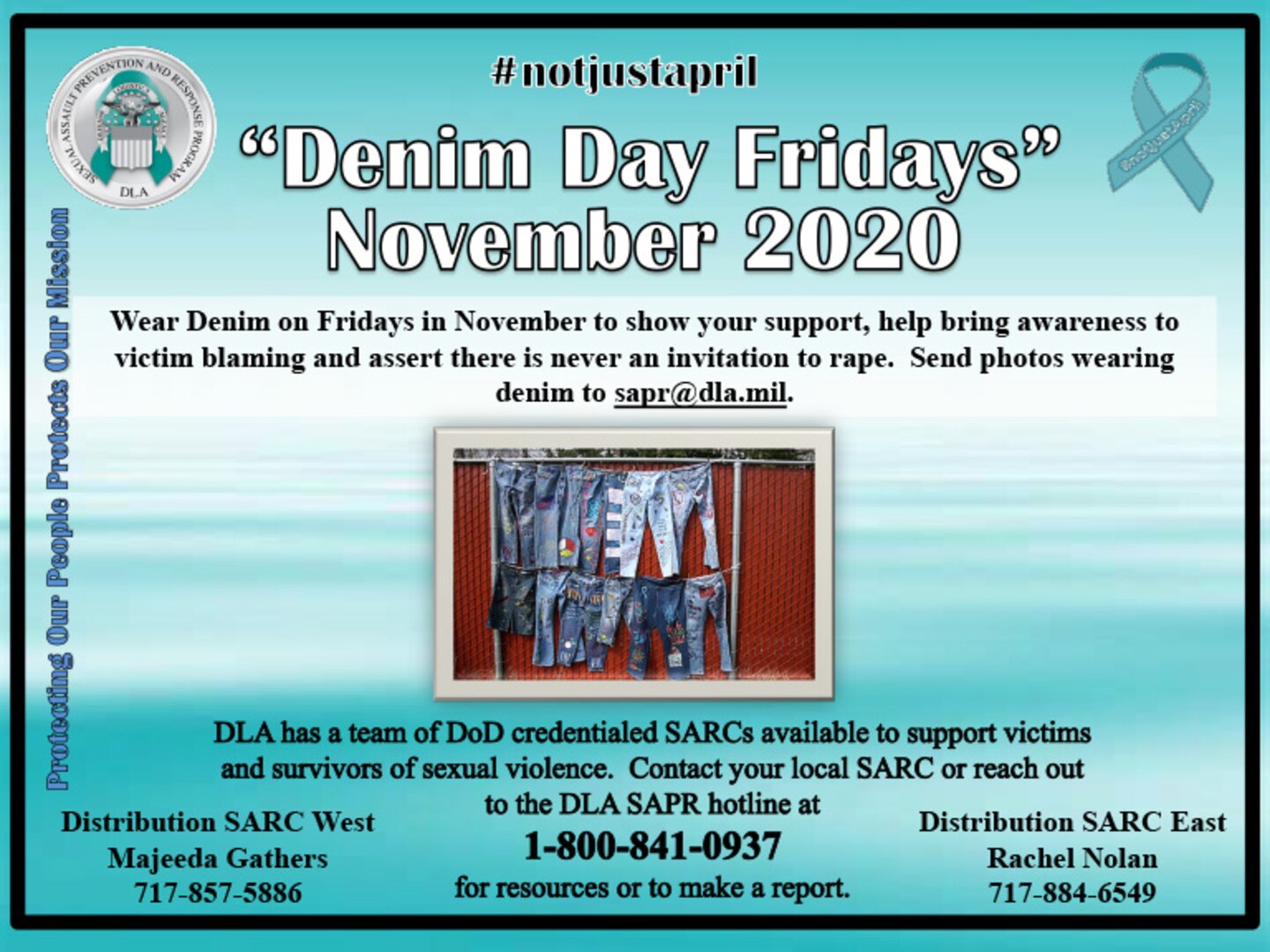 DLA Distribution employees participate in Denim Fridays to raise ...