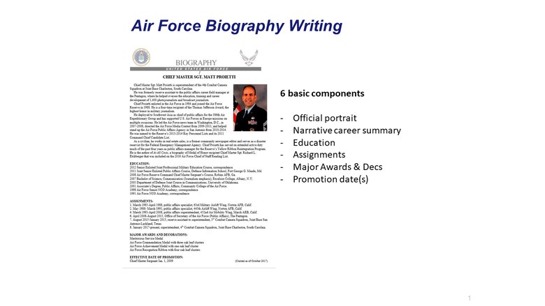 Bio: Example of an endless desire to serve > 940th Air Refueling Wing ...