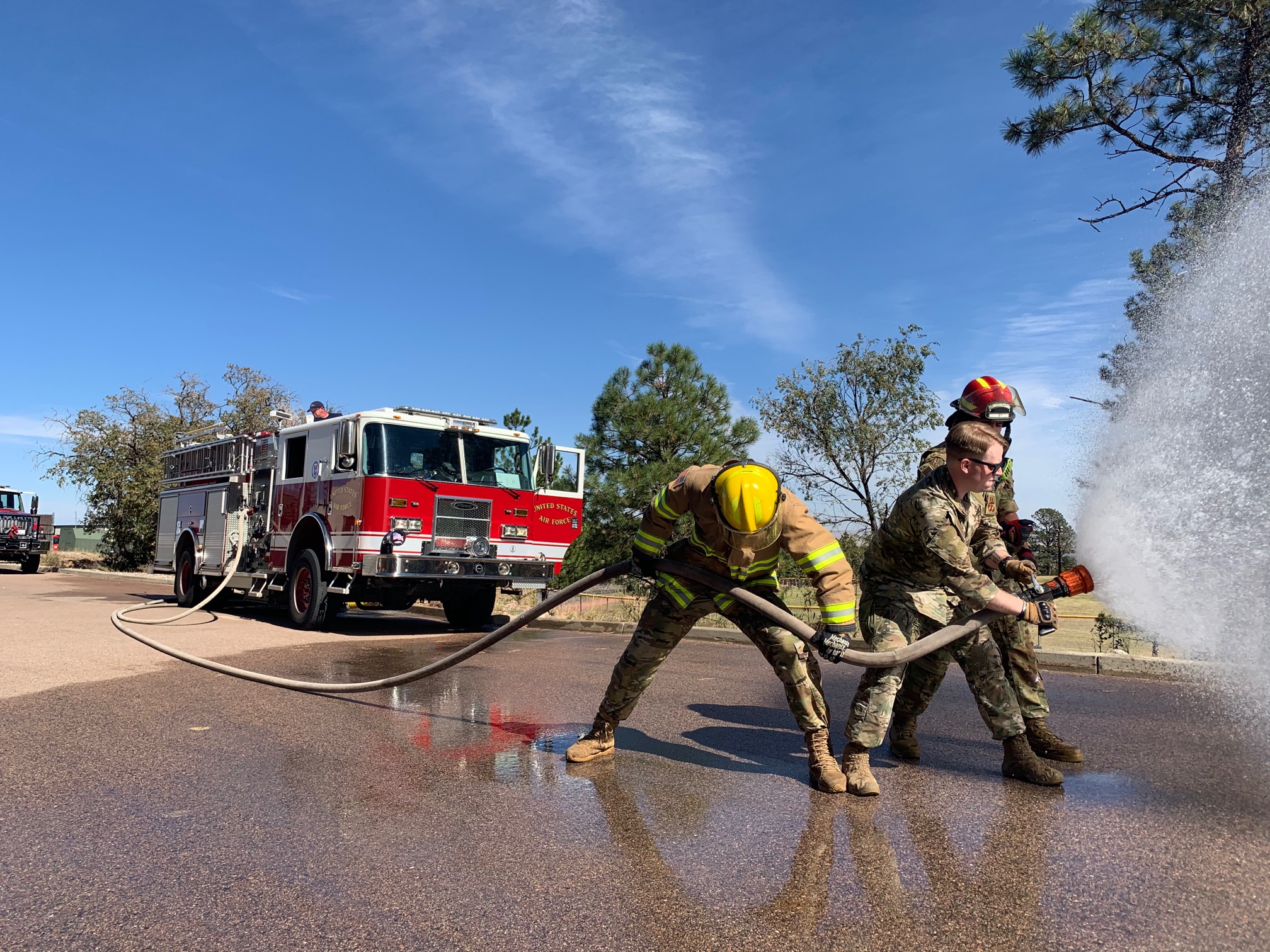 CMAFS SFS trains with Fire Department > Peterson and Schriever Space ...