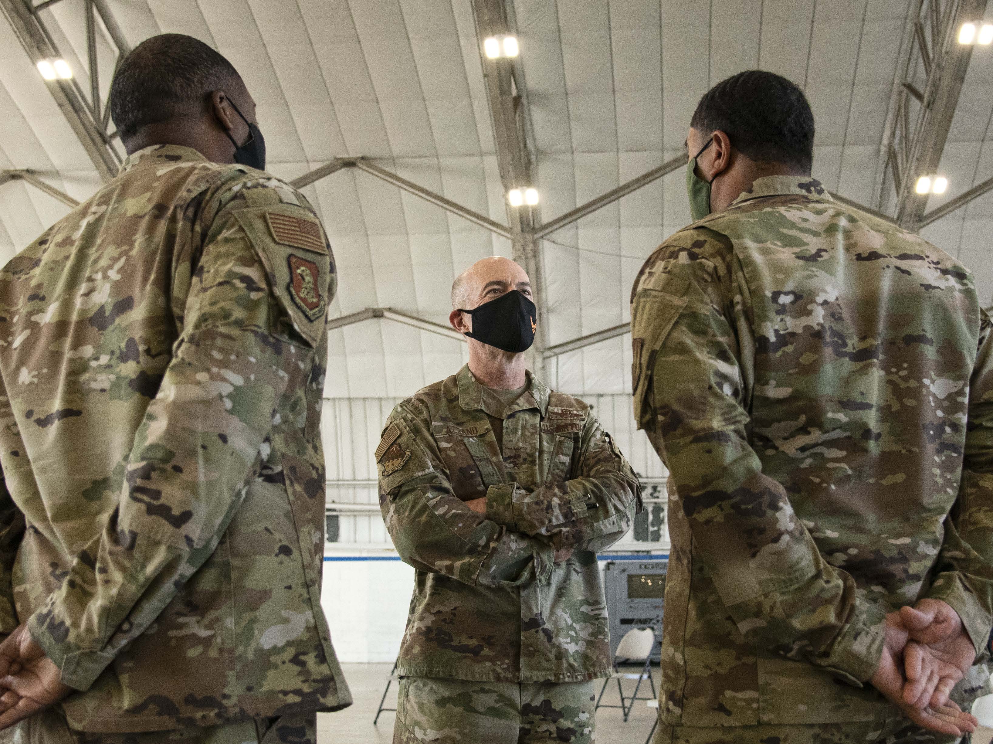 AFTC commander, command chief visit Eglin