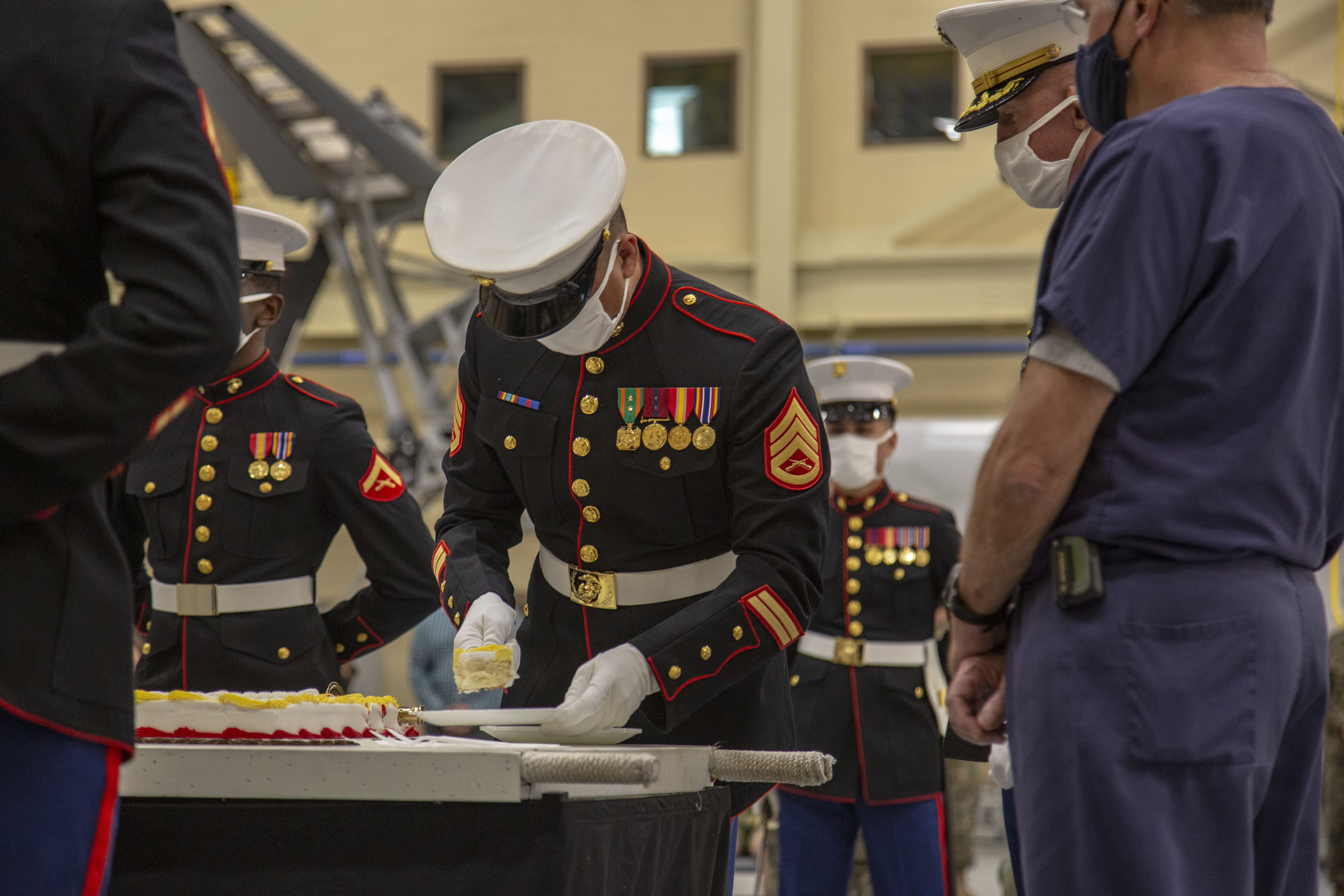 MCAS New River’s CNATT celebrates 245th Marine Corps birthday with cake ...