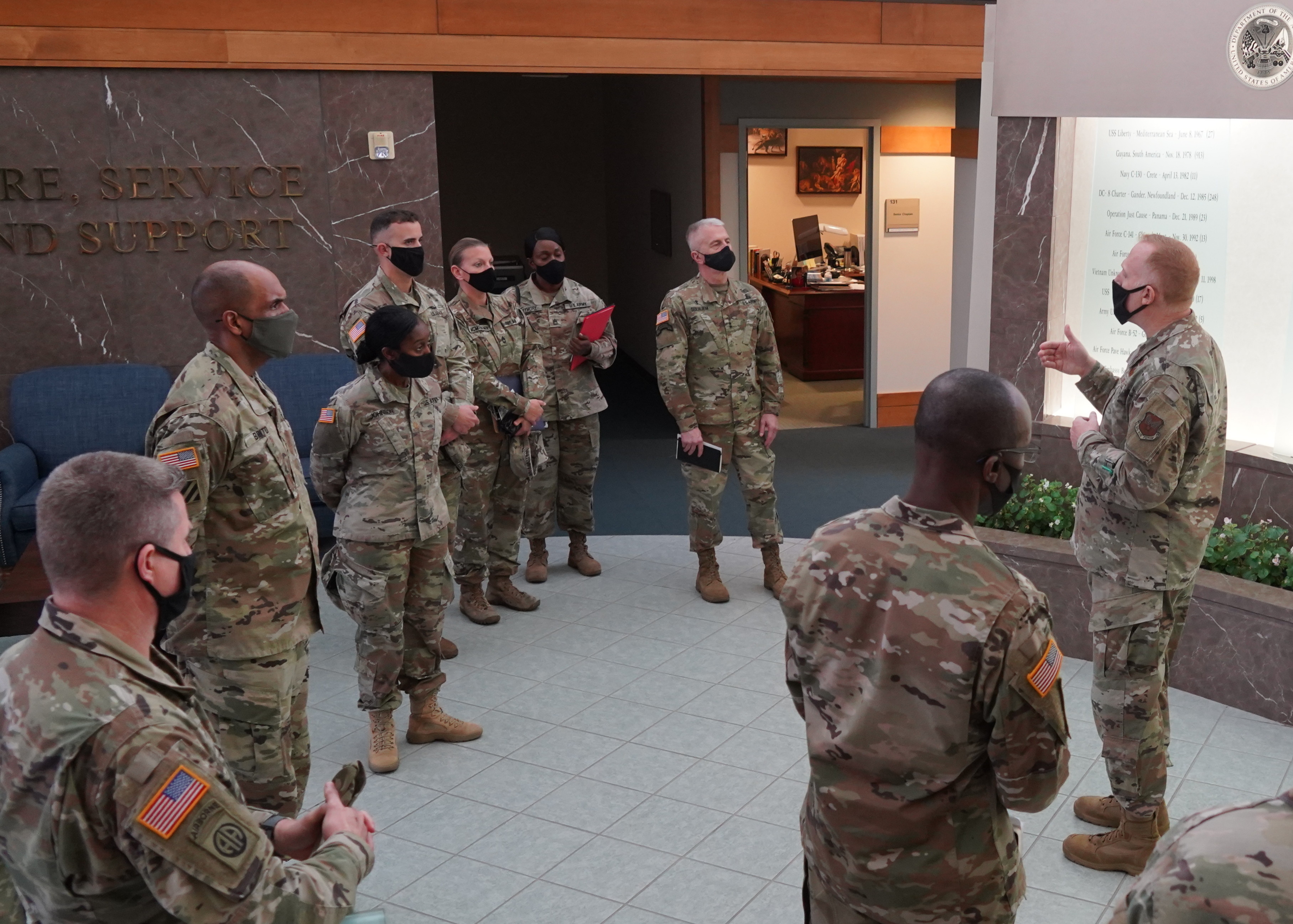 Army G-1 and Chaplain Corps visit AFMAO > Air Force Mortuary Affairs ...