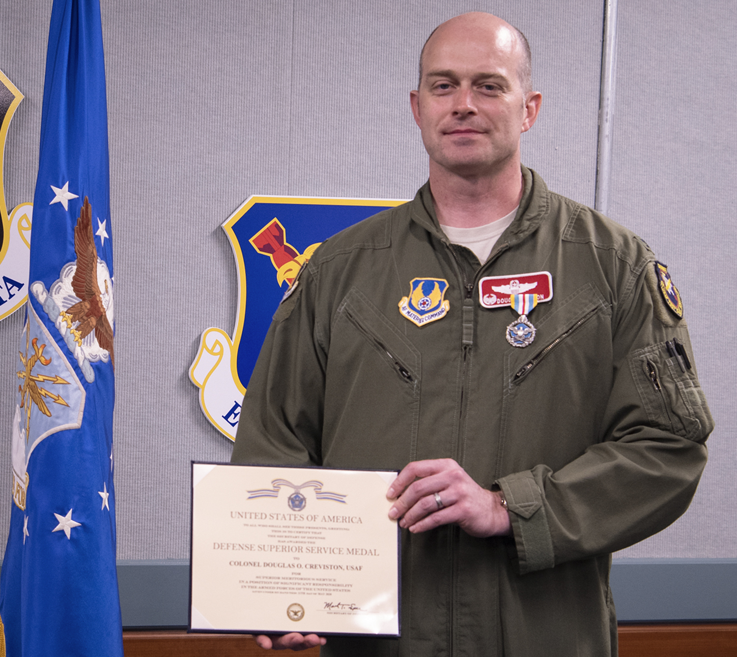 Group commander earns defense service medal > Eglin Air Force Base ...