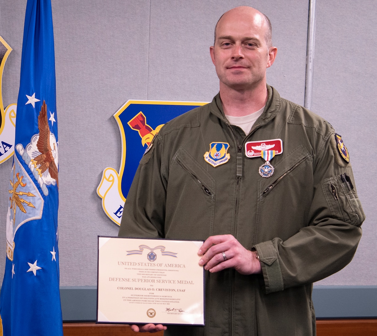 Group commander earns defense service medal > Eglin Air Force Base ...