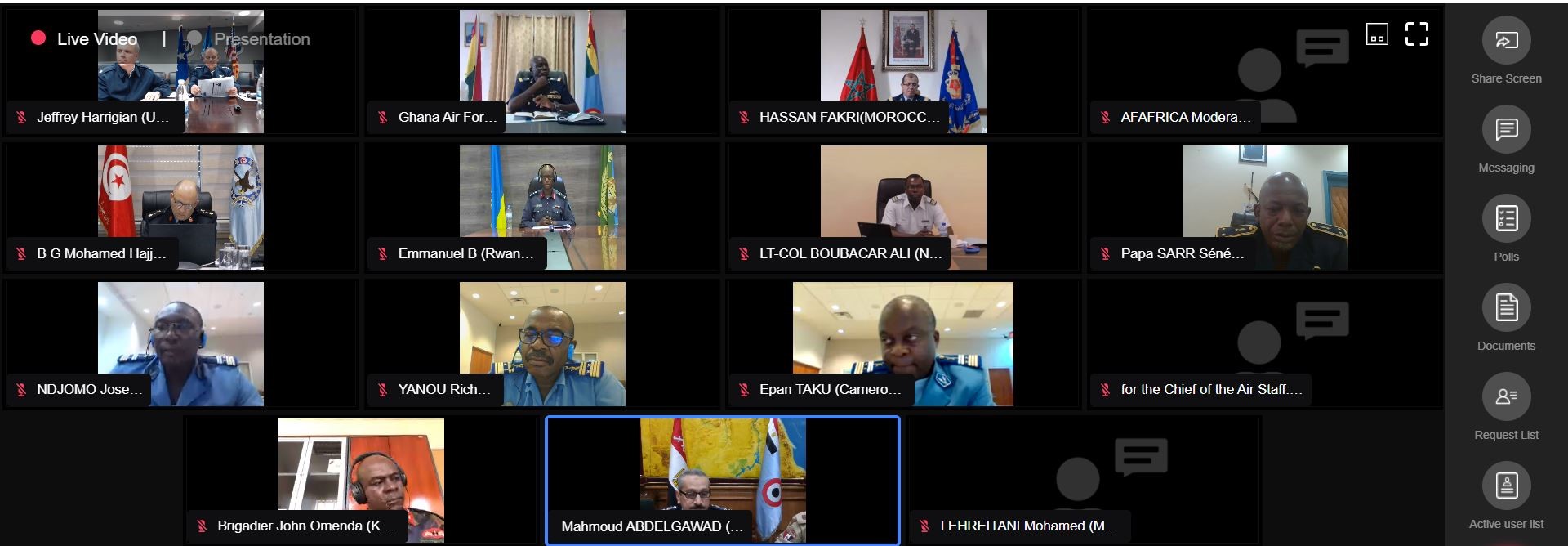AFAFRICA, African partner nations meet virtually to discuss future ...