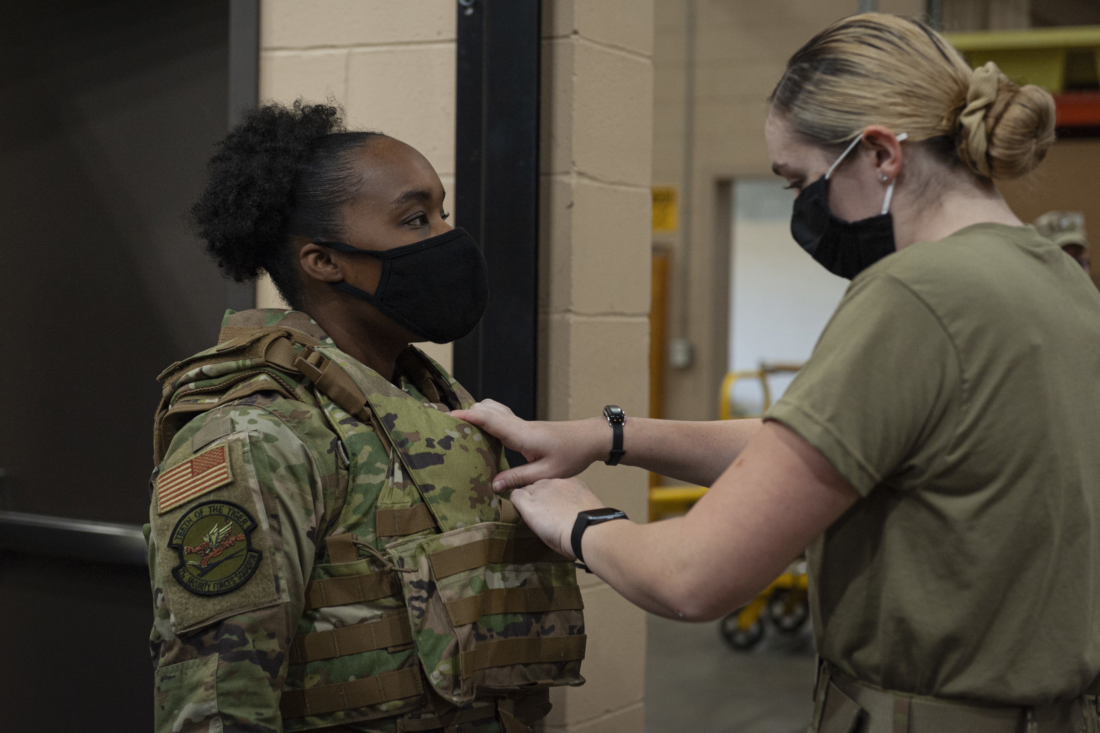 23d SFS receives AF’s first female body armor
