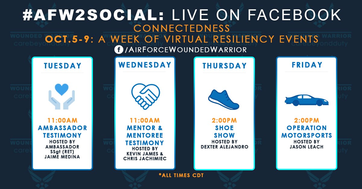AFW2 Live Facebook Events 5-9 October > Air Force Wounded Warrior (AFW2 ...